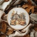 Fall Cross Stitch Pattern With Country Cottage, Autumn Cross Stitch ...