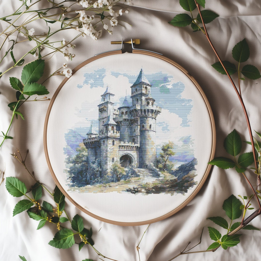 Counted Cross Stitch Pattern Pdf Medieval Castle Cross Stitch Designs ...