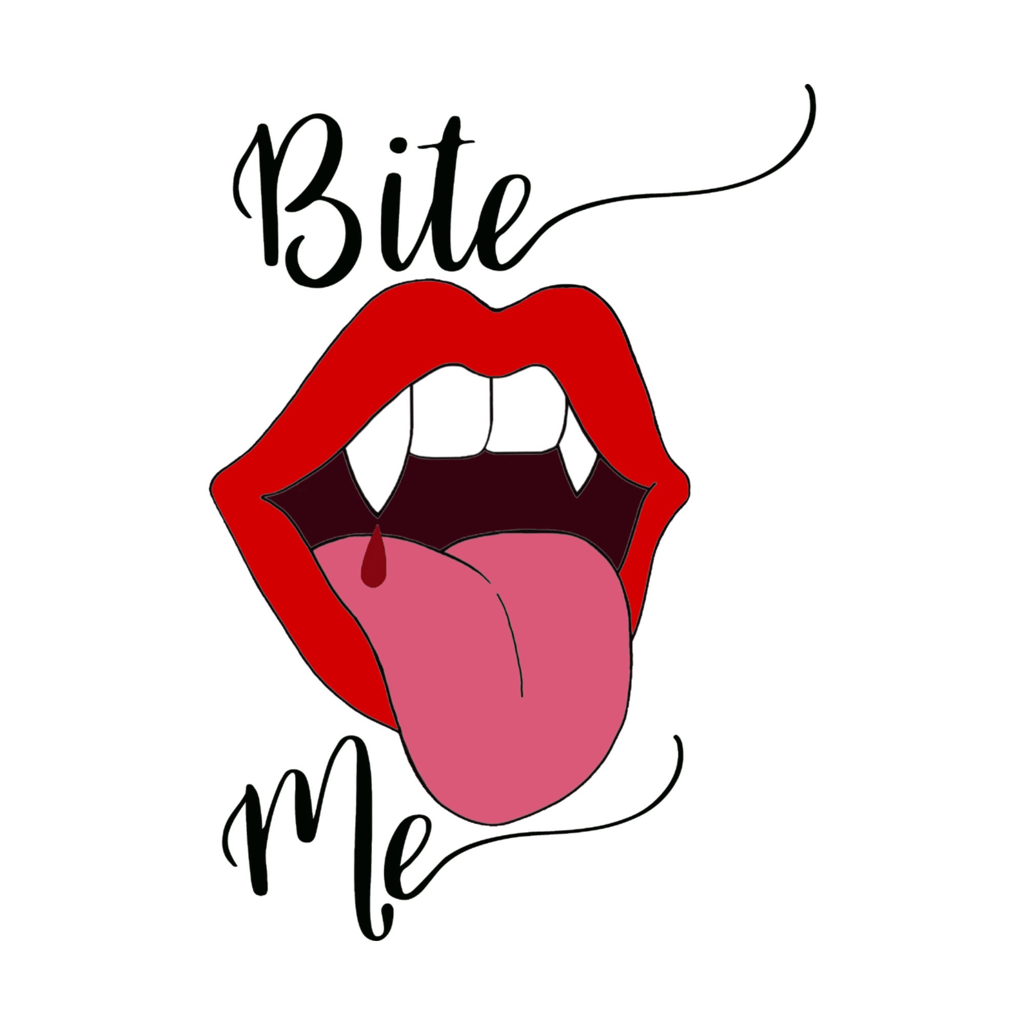 Bite Me Png Etsy