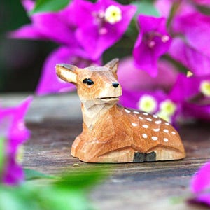 Hand-carved Deer Family Sculptures, Unique Handmade Father’s Day Gift ...