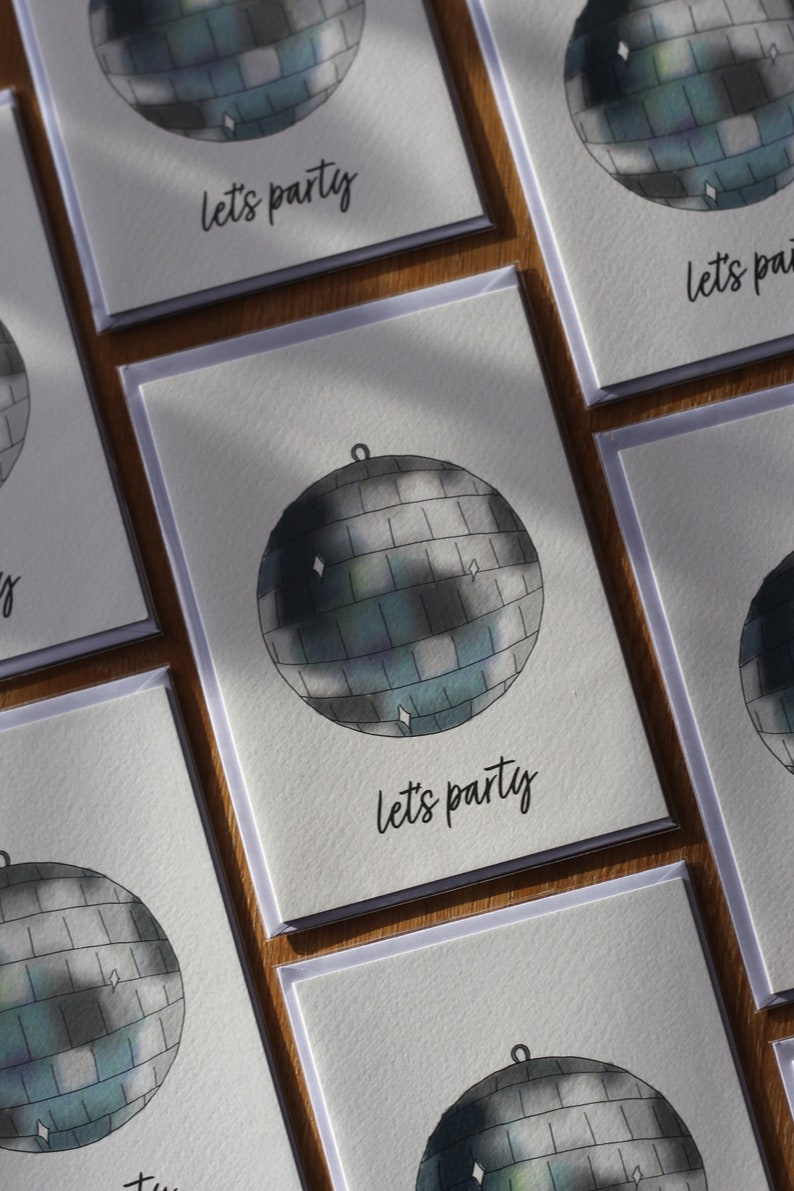 Congratulations Greeting Card Let's Party Birthday Party Illustration ...