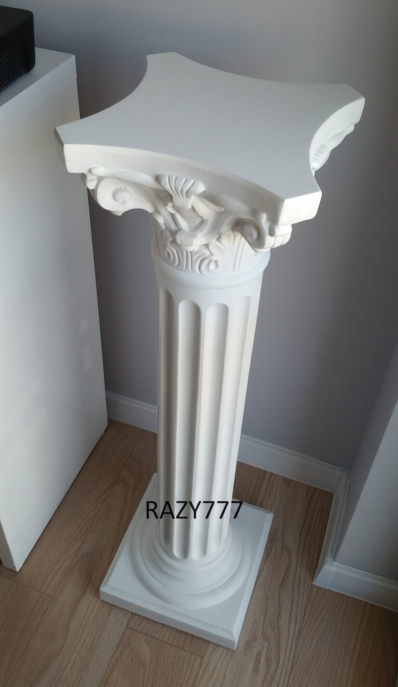 Greek Column Roman Pillar Style Ancient Statue Base Straight Plant Base ...