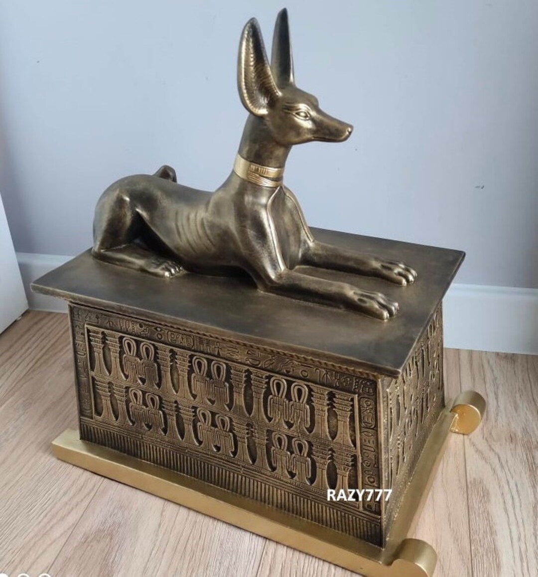 BIG Statue Sarcophagus, Chest Anubis Egyptian Box 40 Cm - Etsy
