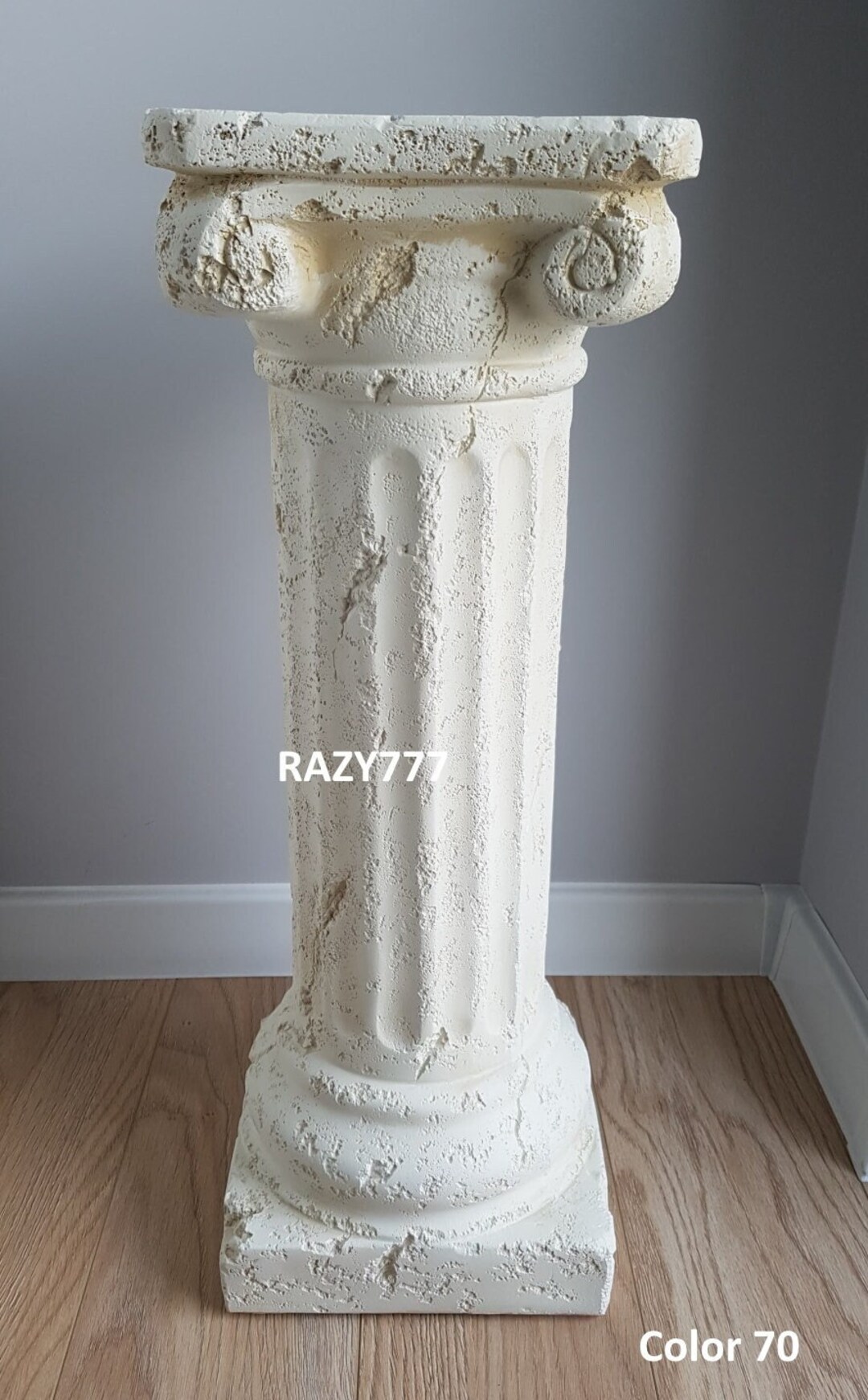 Greek Pedestal Base Style Ancient Column Straight Pillar 63cm High - Etsy