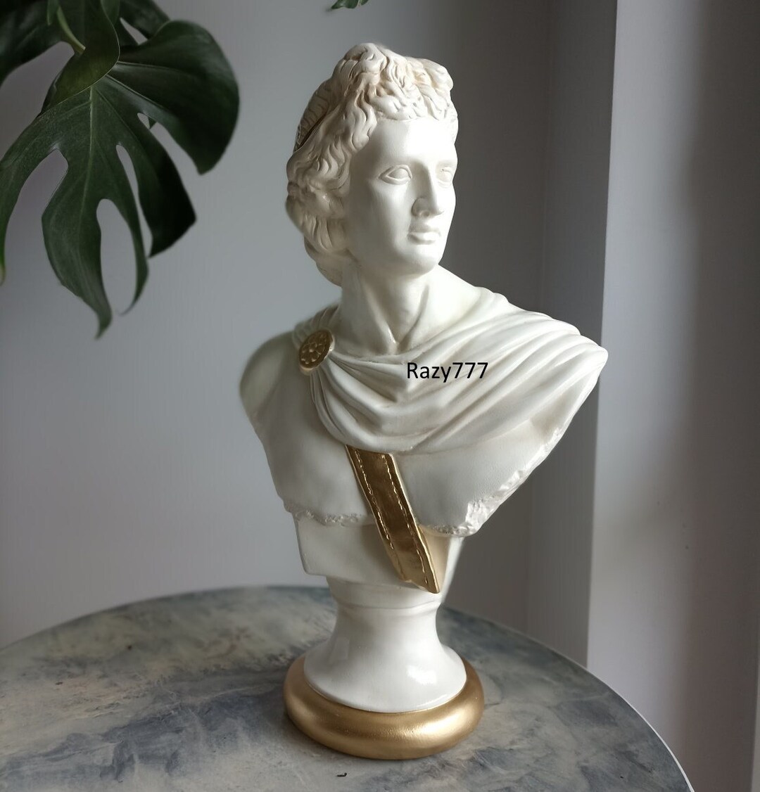 Apollo Bust Greek Figure Roman Statue of God Figure Sculpture Ancient ...