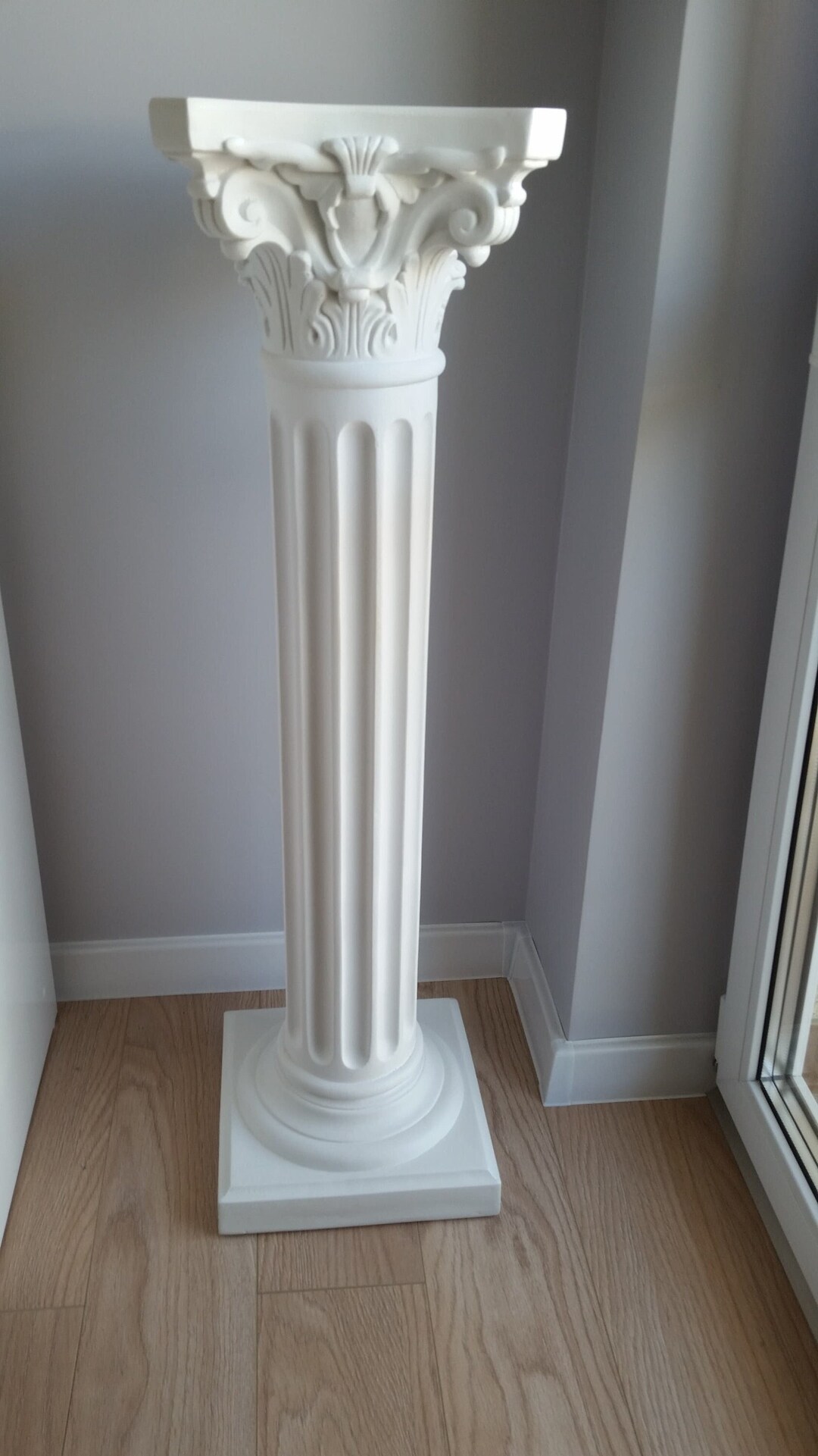Greek Column Roman Pillar Style Ancient Statue Base Straight Plant Base ...