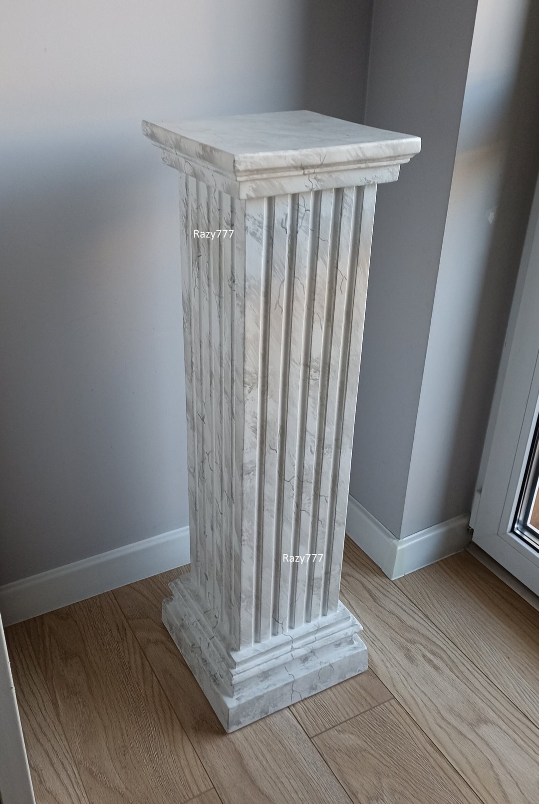 Marble Column Roman Greek Column Style Ancient Stand Base Flower Pillar ...