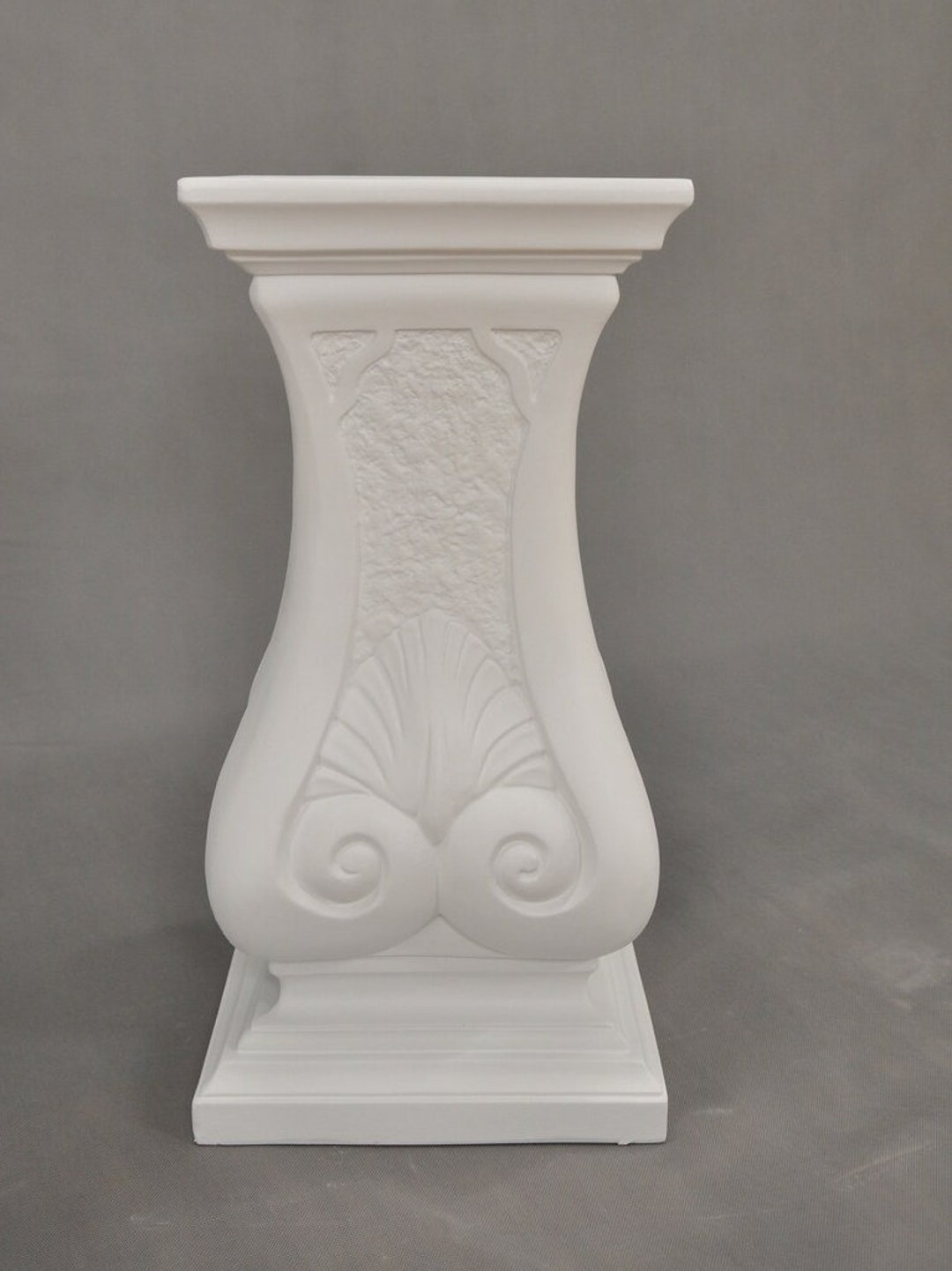 White Roman Pillar Greek Column Hand Painted Decorative Table 63cm High ...