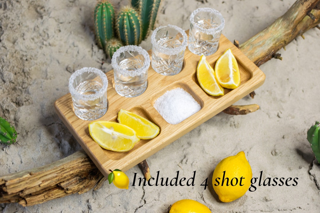 Personalized Tequila Flight Board, Wood Shot Glass Holder, Shot Glass ...