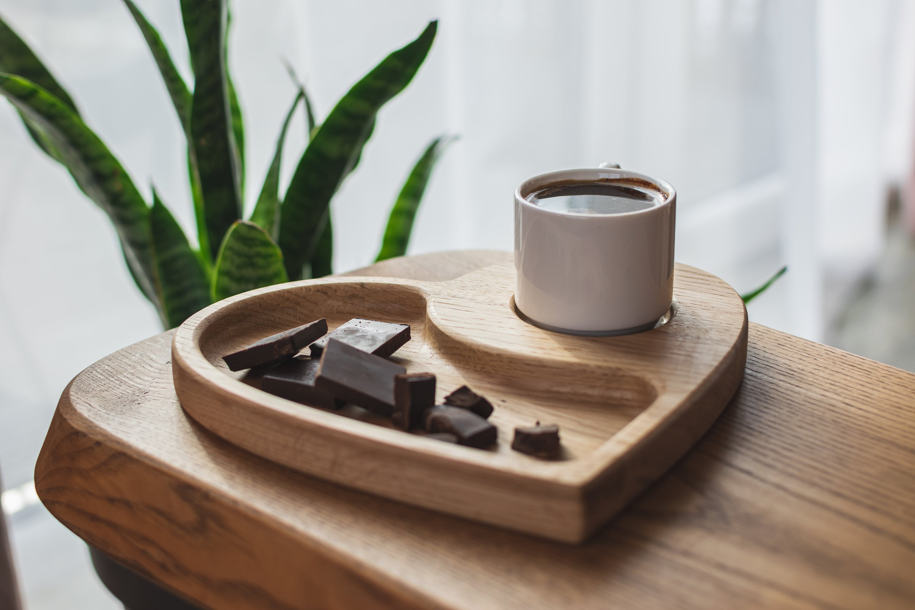 Handcrafted Oak Wood Coffee Tray Wooden Serving Tray Natural - Etsy