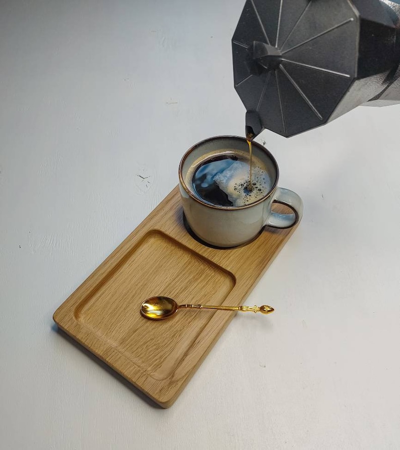 Handmade Quality Wood Coffee Tray From Oak Eco Wooden Tray - Etsy