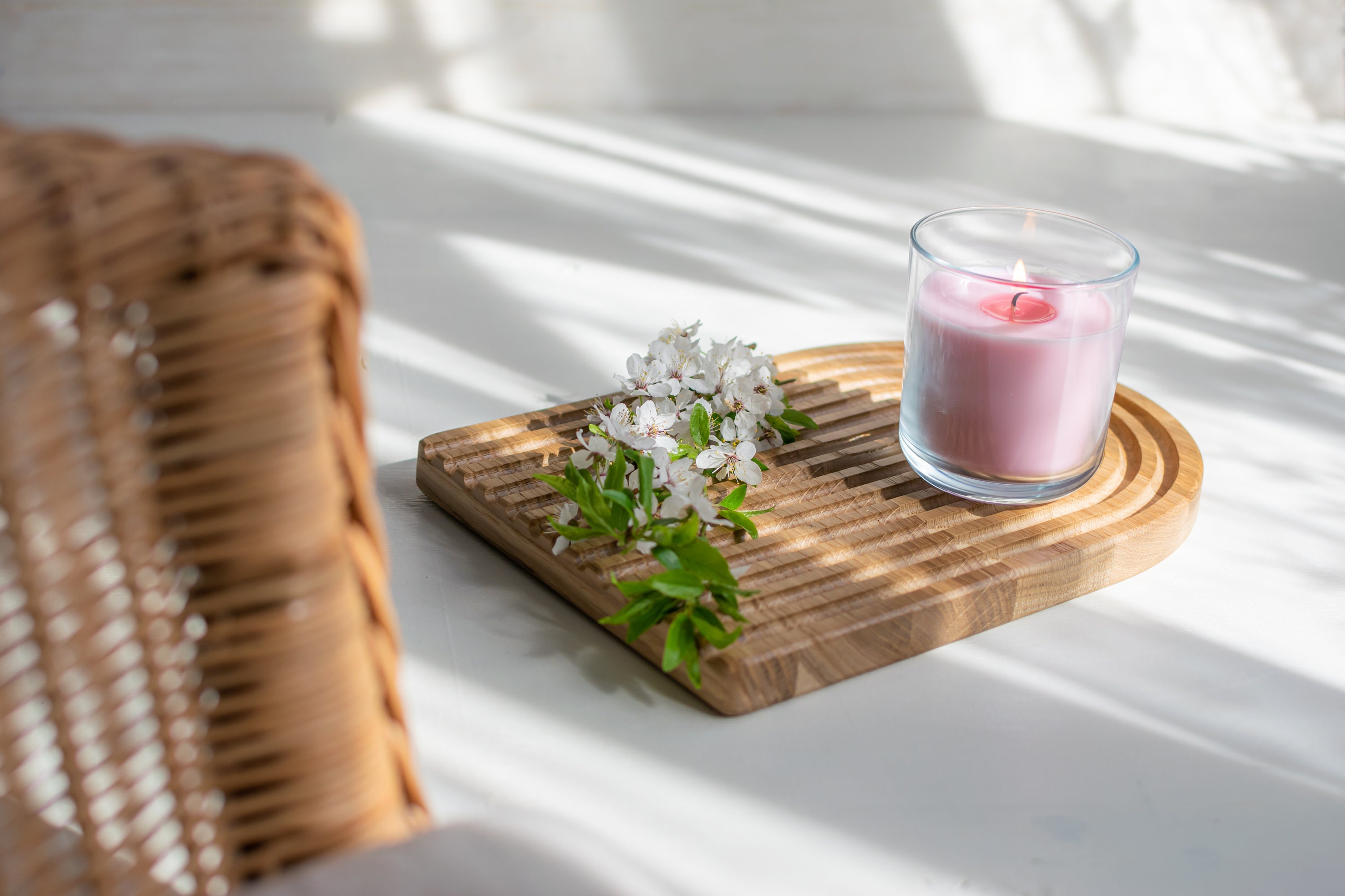 Handmade Boho Wooden Rainbow Arch Tray| Decorative Wooden Ripple Board ...