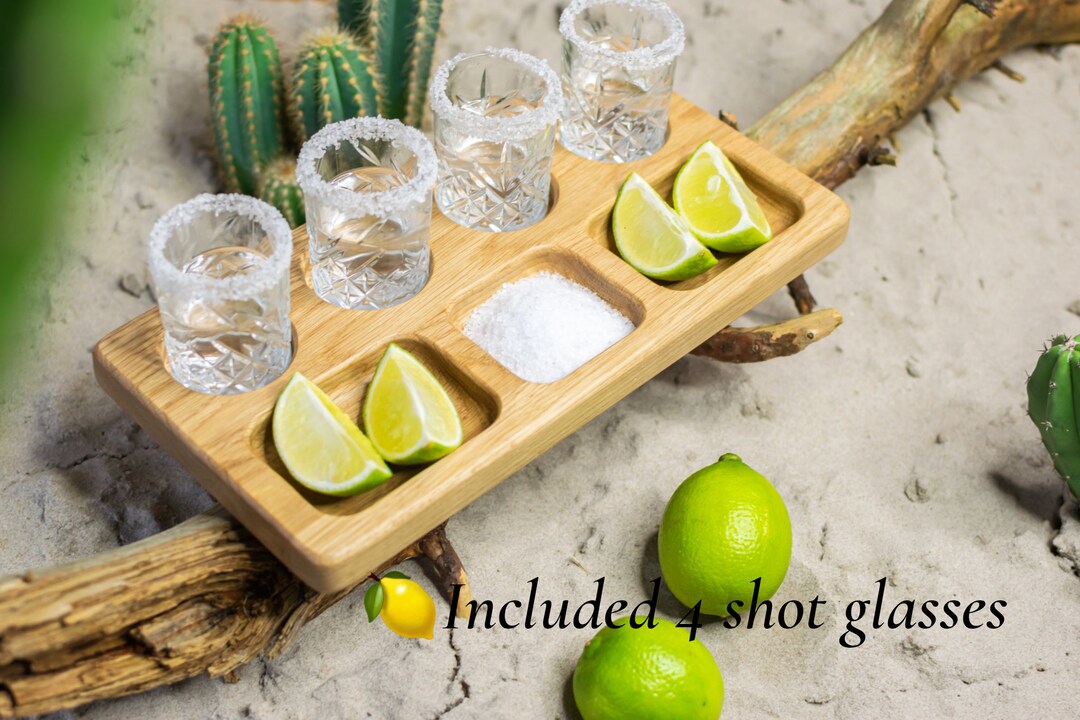 Wood Shot Glass Holder Shot Glass Serving Tray Tequila Party Tray Tequila Flight Board Etsy