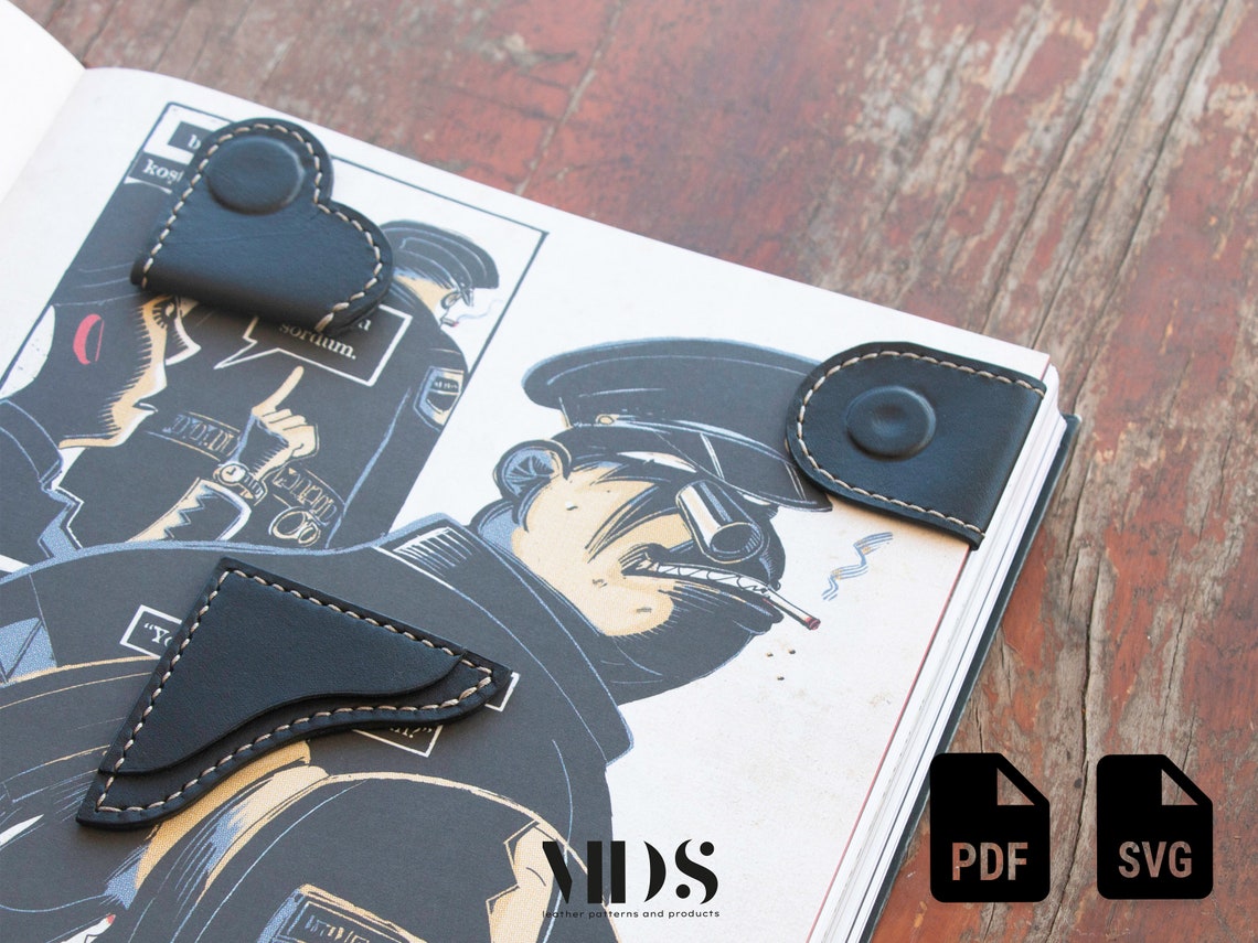 Leather Pattern PDF Corner Bookmarks /3 Different Corner - Etsy