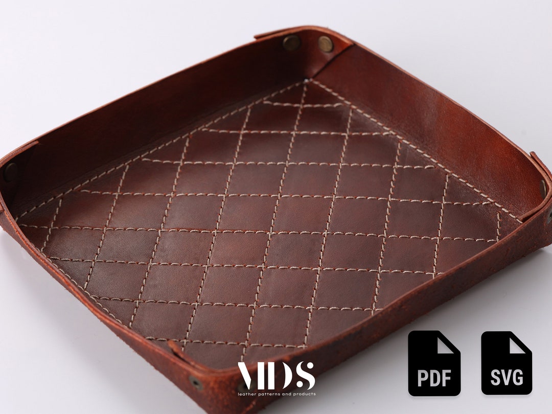 Leather Tray Organizer Pattern PDF - Leather Tray Organizer Template ...