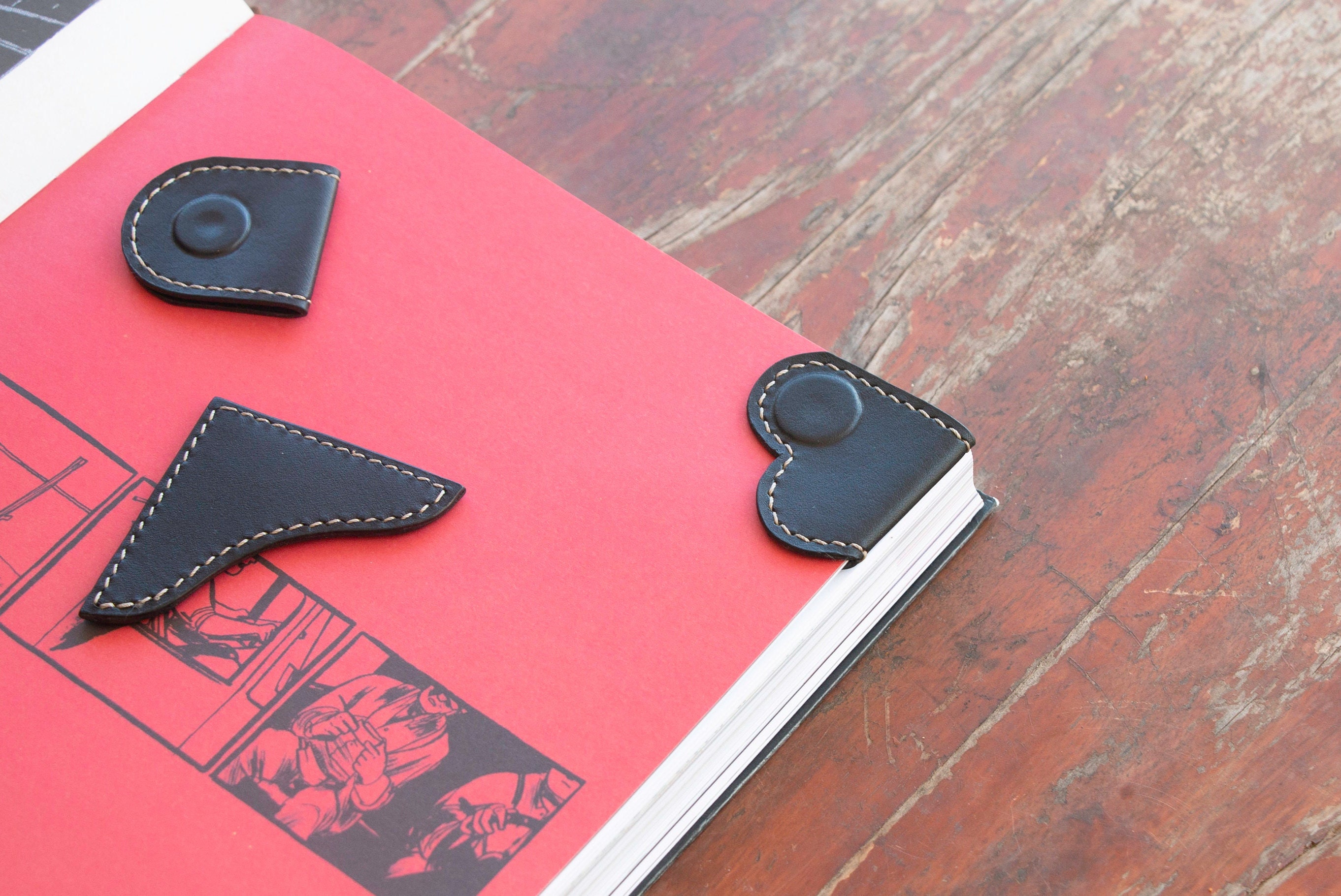 Leather Pattern PDF Corner Bookmarks /3 Different Corner - Etsy