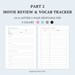 Movie/film Vocabulary + Movie Review Printable Bundle | Vocabulary by ...