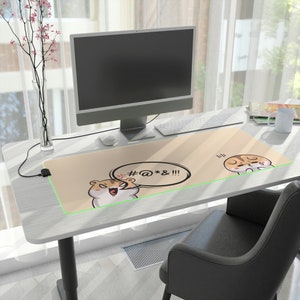 Cartoon LED Gaming Large Desk Mat Cute Desk Mat for Office - Etsy