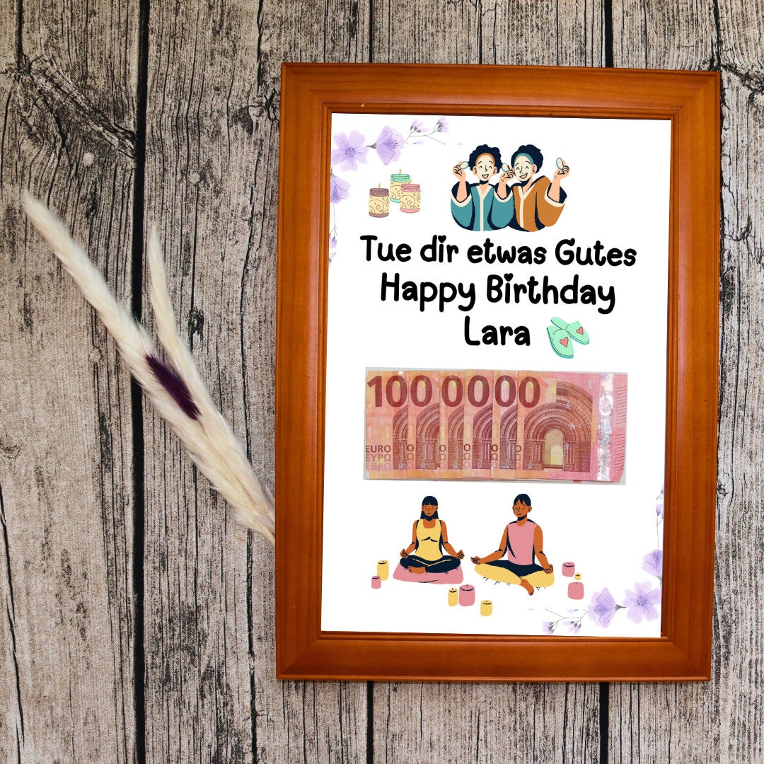 Cash Gift One Million Voucher for a Spa Day Giving Time - Etsy