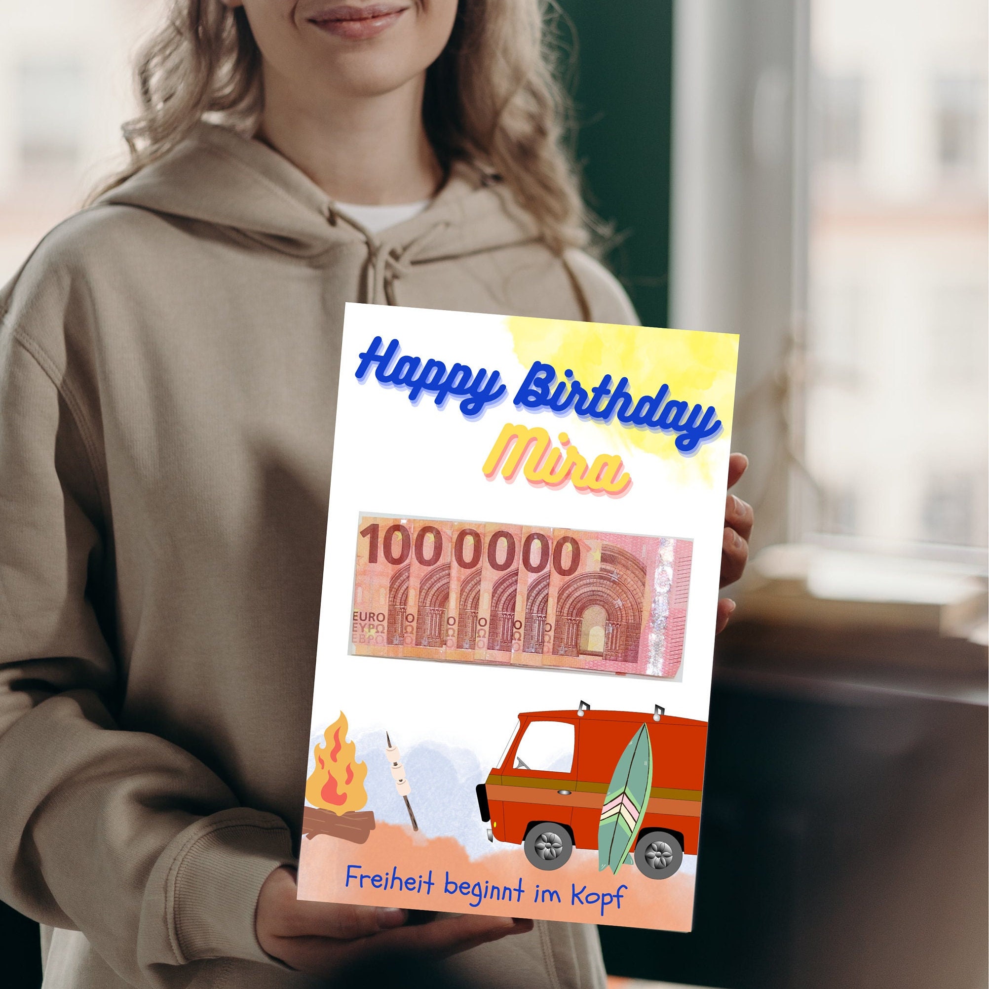 Cash Gift One Million for Campers, Travelers, Travelers Personalized ...