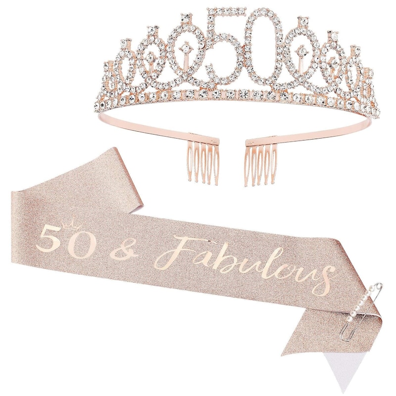 50th Birthday Crown - Etsy