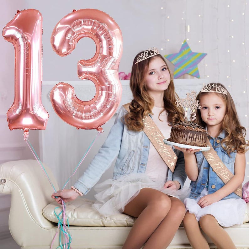 13th Birthday Decorations for Girls, Including 13th Birthday Sash and ...