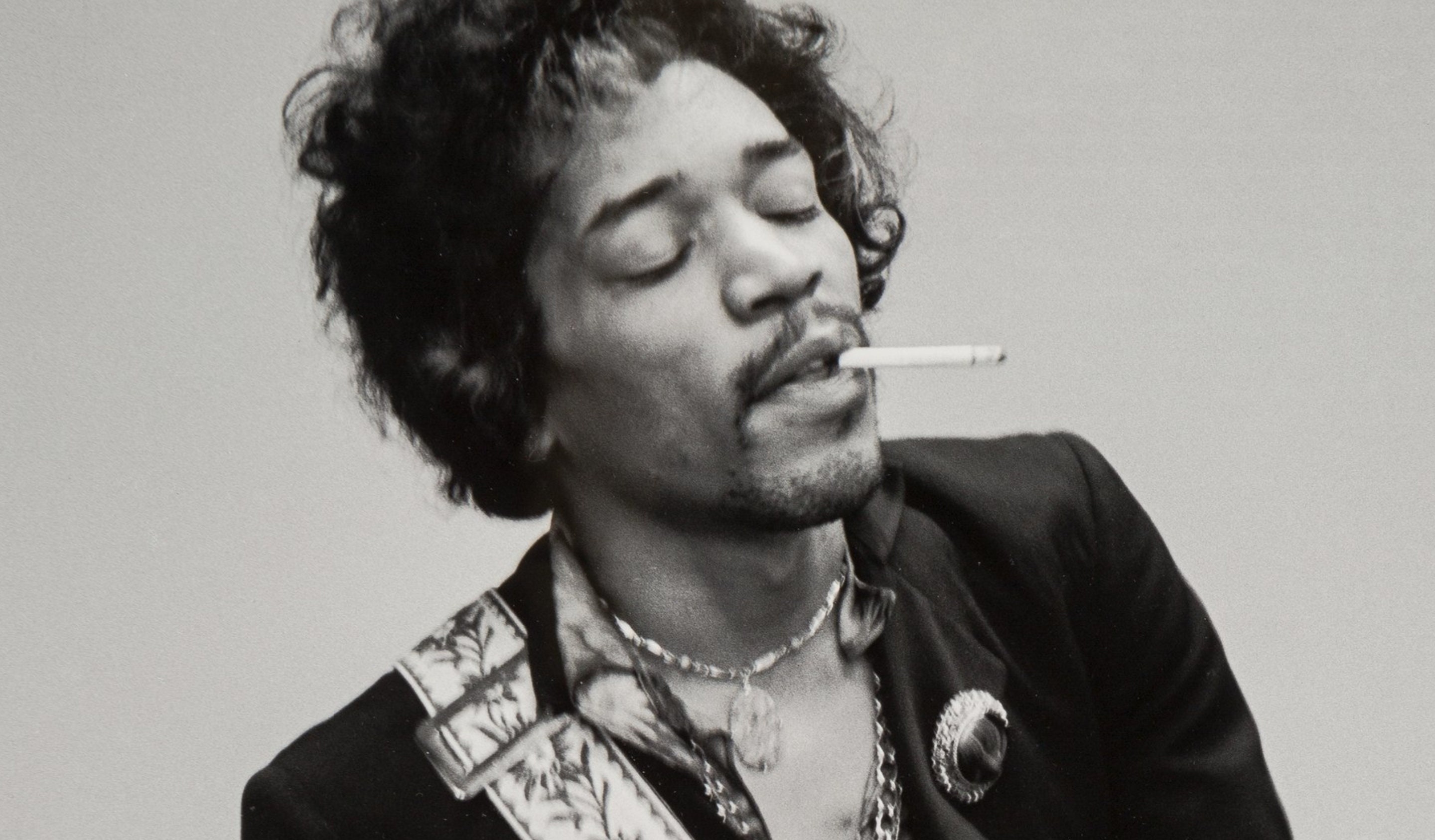 Jimi Hendrix Smoking Poster