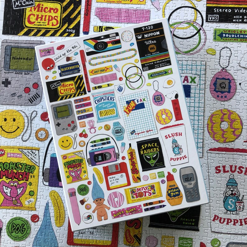 In the 90's - 1,000 Piece Jigsaw Puzzle for Adults - Retro Puzzle - Etsy