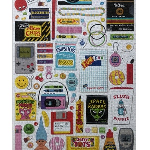 In the 90's - 1,000 Piece Jigsaw Puzzle for Adults - Retro Puzzle - Etsy