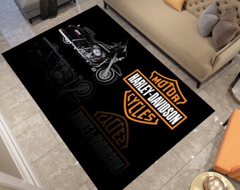 Harley Davidson Area Rug - Etsy