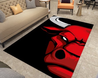 Chicago Bulls Rug - Etsy