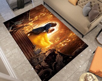 Beauty and the Beast Rug - Etsy