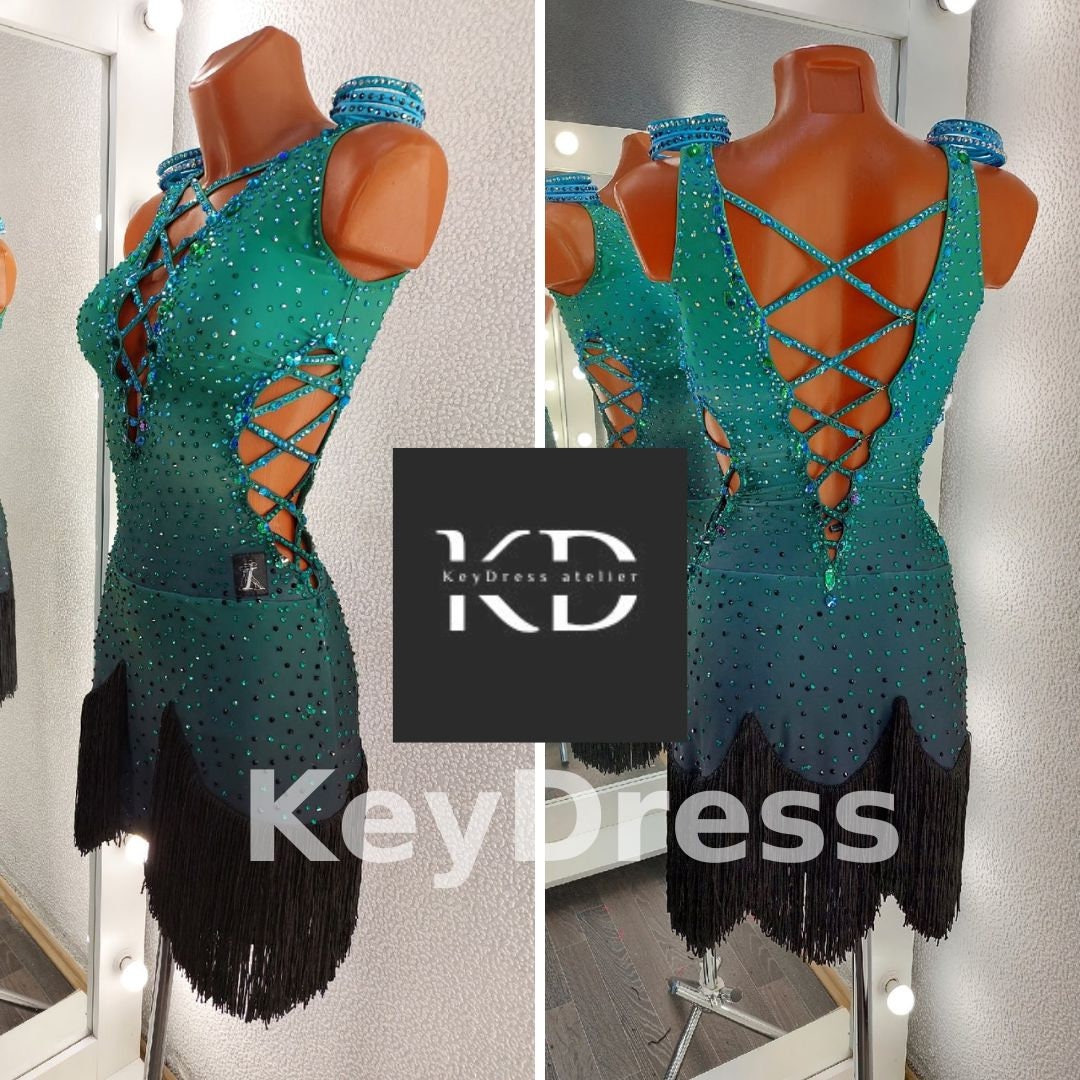 Latin Ballroom Dress.latin Dance Dress.salsa Dress.ballroom Dresses ...