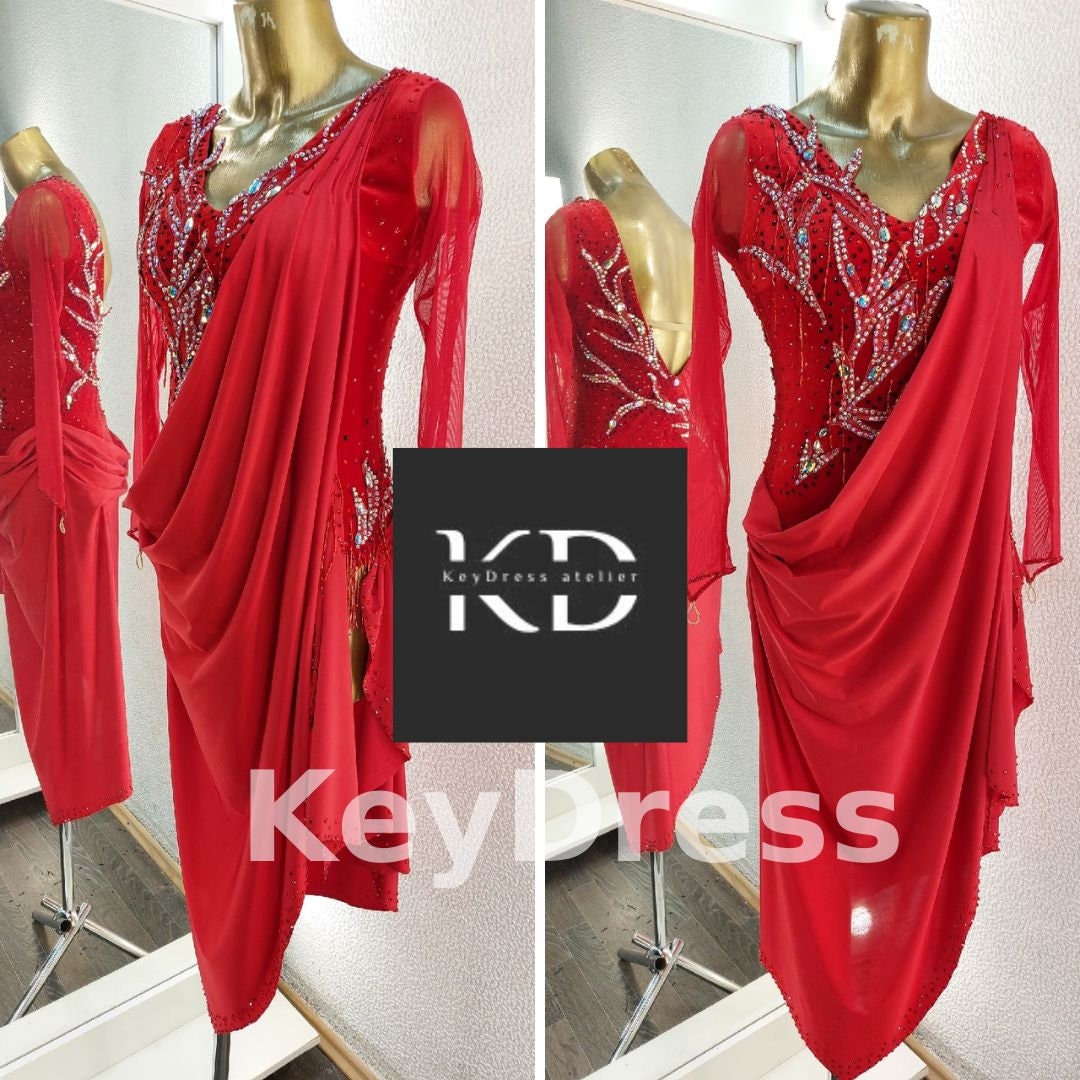 Latin Ballroom Dress.latin Dance Dress.salsa Dress.ballroom Dresses ...