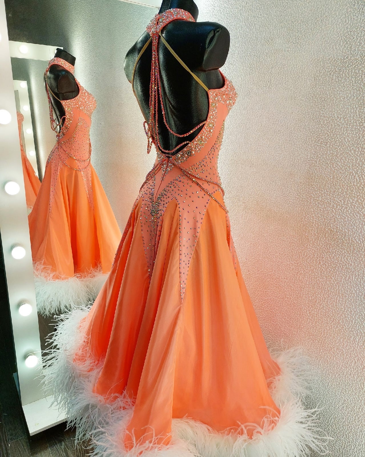 Chiffon Dance Dress.ballroom Dress.taylored Dancewear.ballroom Dresses ...