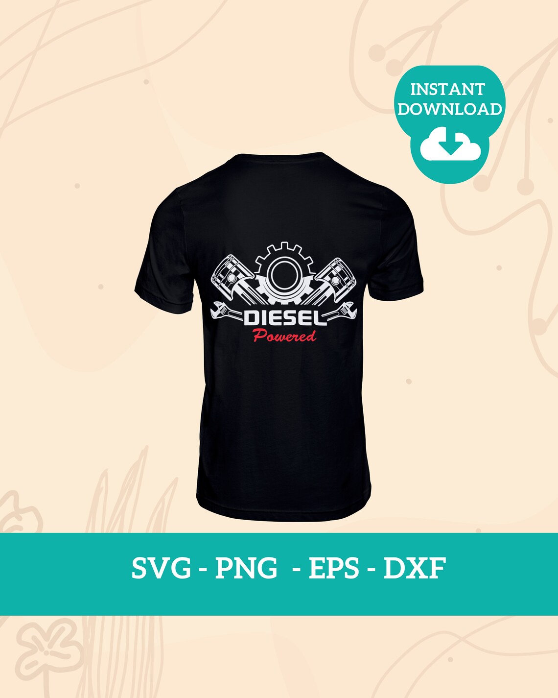 Diesel Powered Mechanical Saying Svg,mechanic Tool Design Svg, Diesel ...