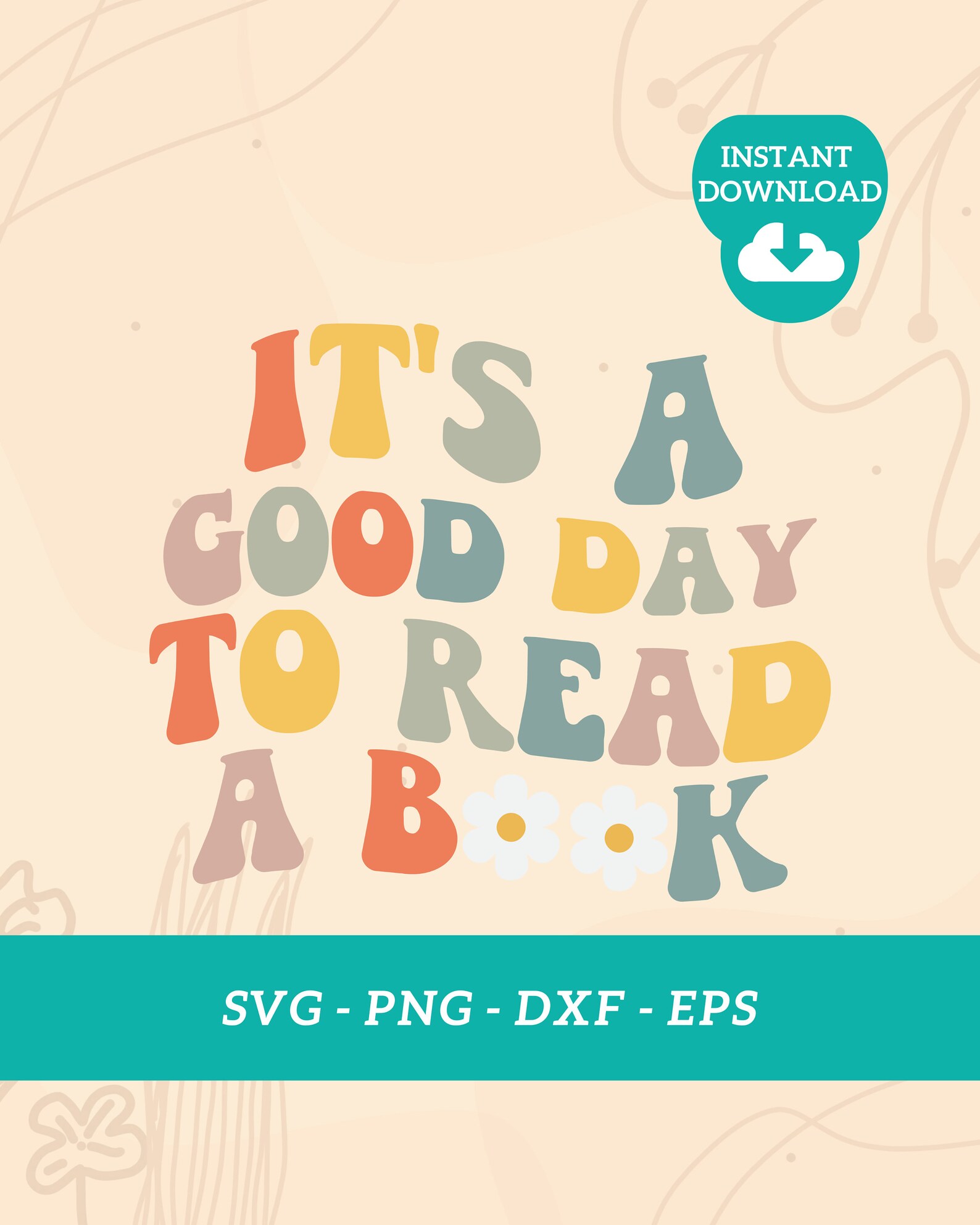 It's a Good Day to Read a Book,books Lover Svg,i Love Reading Books ...