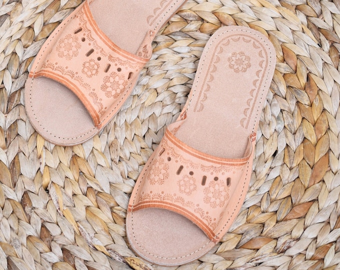 Women's Leather Slipper, Home Shoes, Polish Tradition, Highlander ...