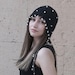 White Knitted Crochet Skull Cap Hat-summer Boho Skull Caps-women Boho ...