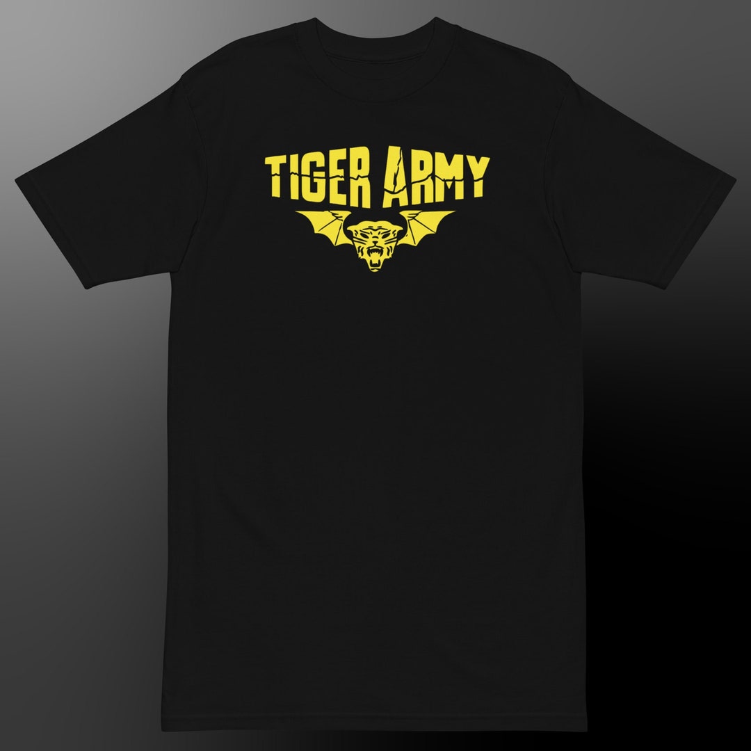 Tiger Army Band Tshirt Yellow Logo - Etsy
