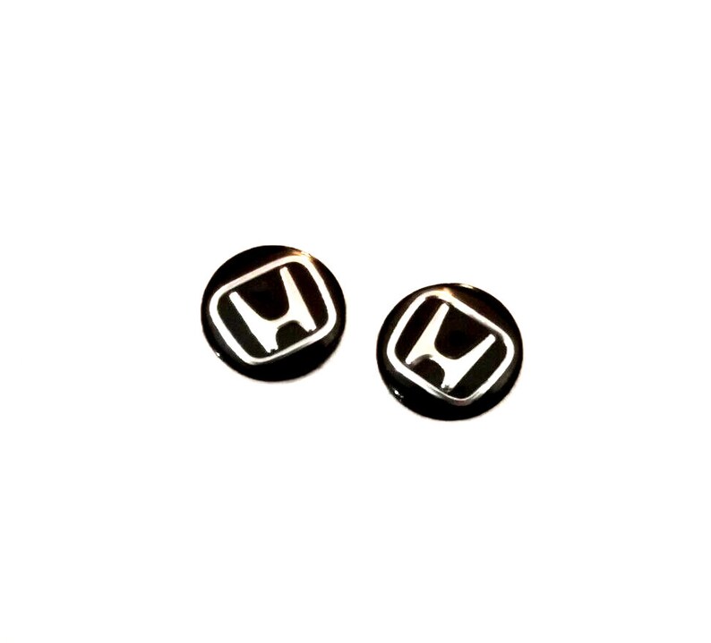 2x Metal Honda Logo Stickers Badges 14mm Emblems for Car Remote Key Fob ...