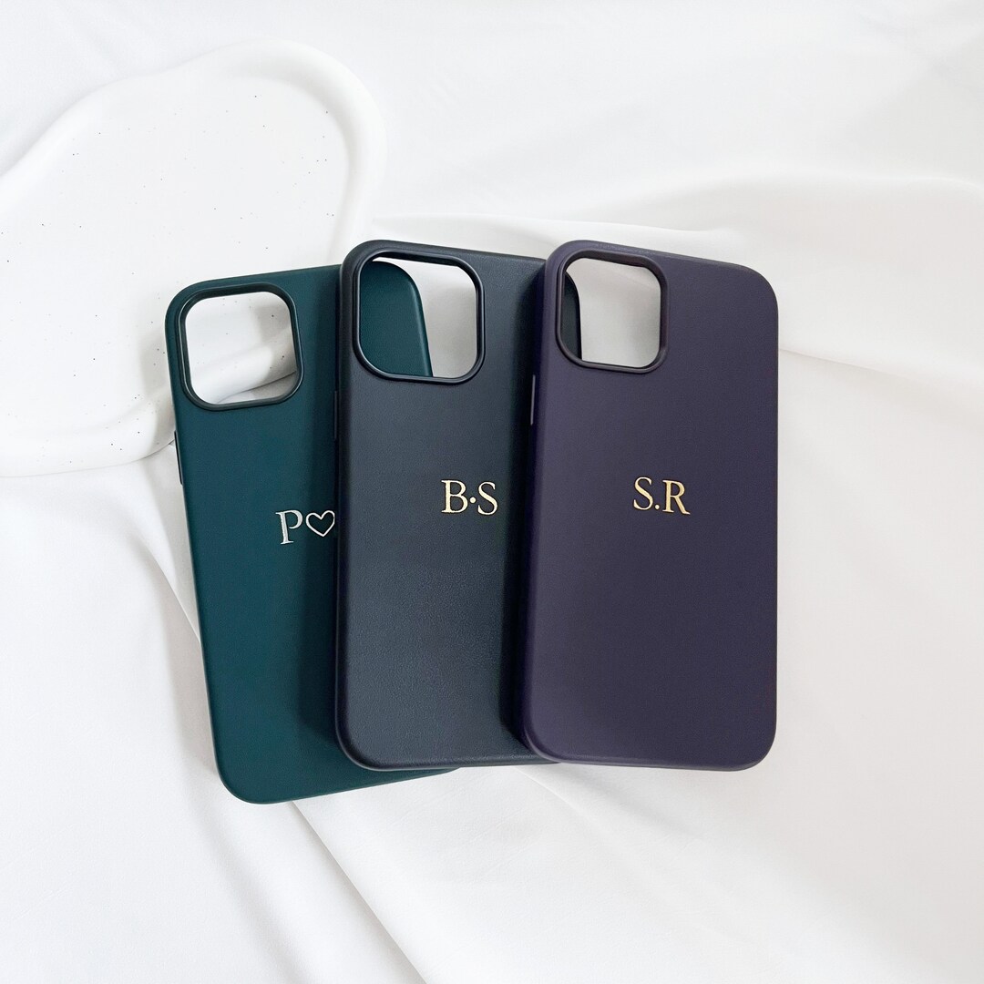 Magsafe Leather iPhone Case Personalized Magsafe iPhone 15 - Etsy