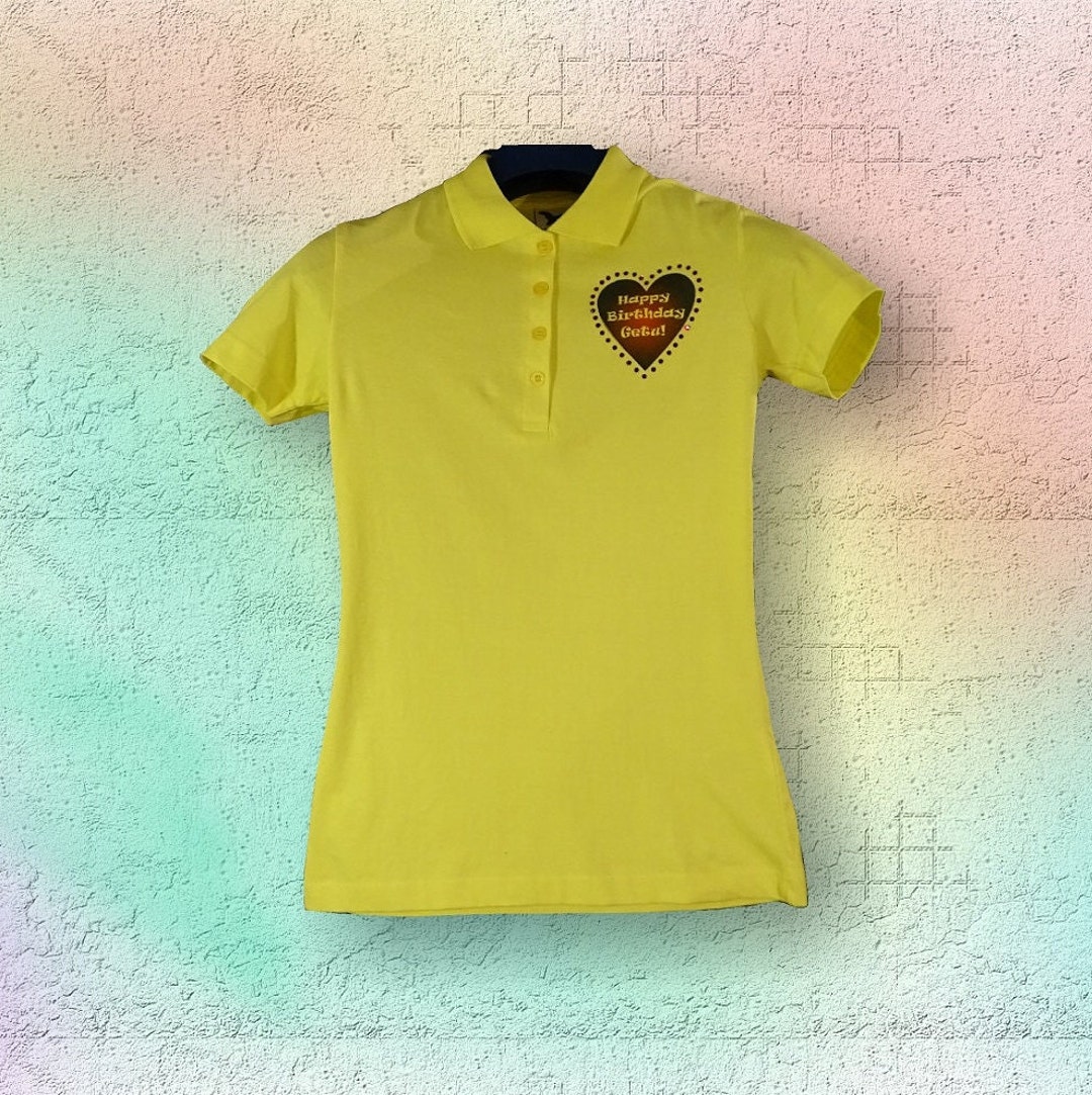 Happy Birthday Customisable Polo Shirt as Surprise Gift - Etsy