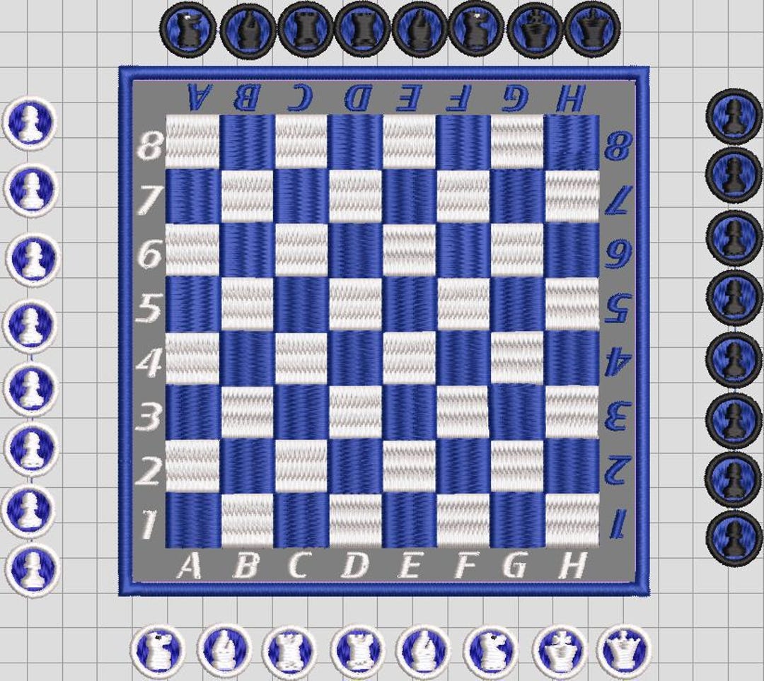 Worlds First Embroidered Playable Chess Refrigerator Magnet Set. - Etsy