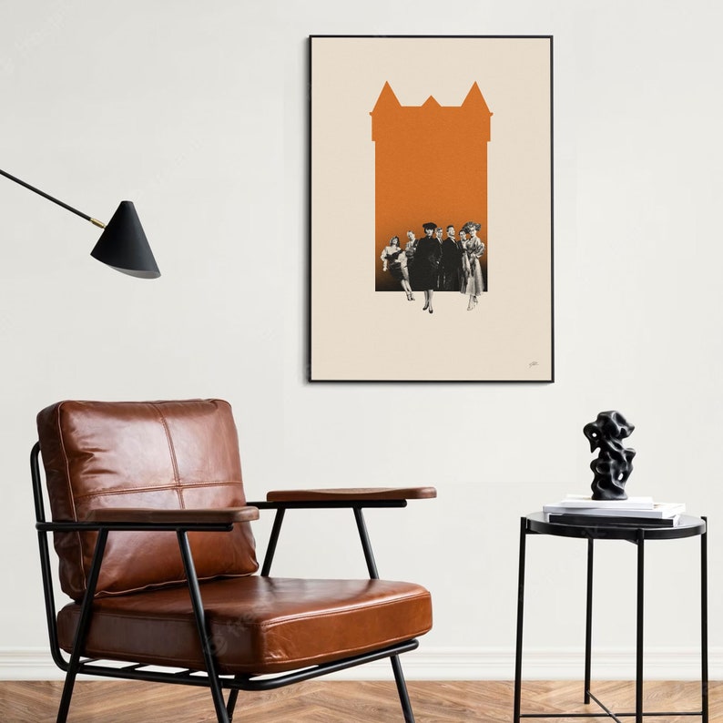 Clue Inspired Poster | Mid Century Modern Poster | Minimalist Poster ...