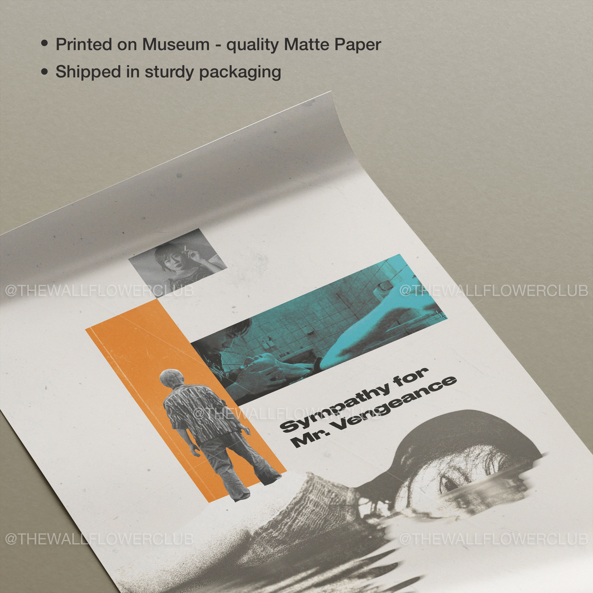 MR.VENGEANCE Korean Movie Poster Mid Century Modern Inspired Poster ...