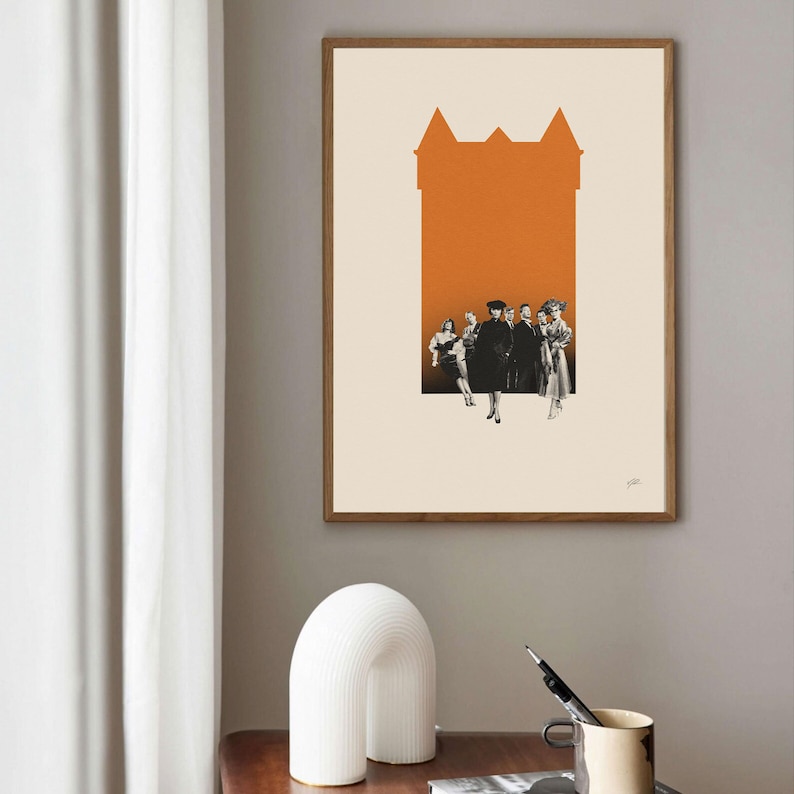 Clue Inspired Poster | Mid Century Modern Poster | Minimalist Poster ...