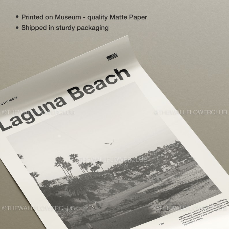 Laguna Beach City Art Print Laguna Beach Poster Laguna - Etsy