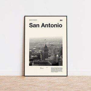 San Antonio Art Print | San Antonio Poster | San Antonio Wall Art | Mid ...