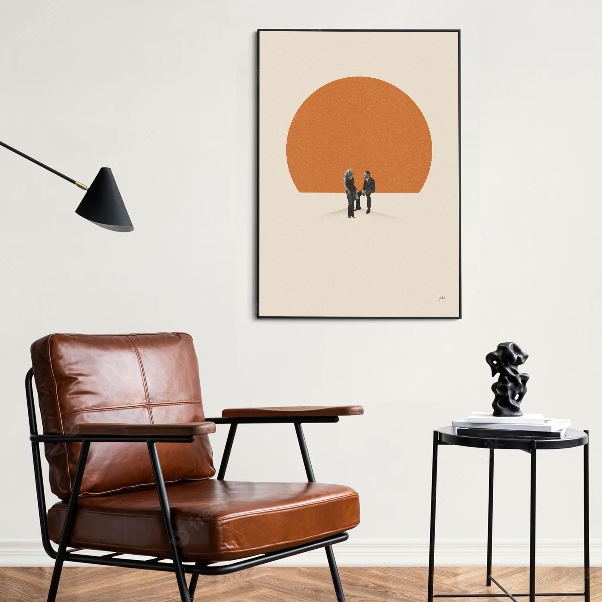 Before Sunset Inspired Poster Mid Century Modern Poster Minimalist ...